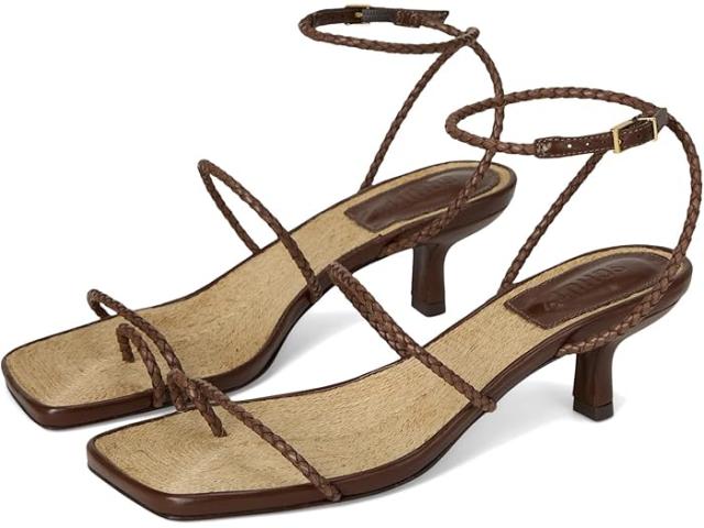 (取寄) シュッツ レディース カヤ ストロー ミッド Schutz women Kaya Straw Mid Desert Brown