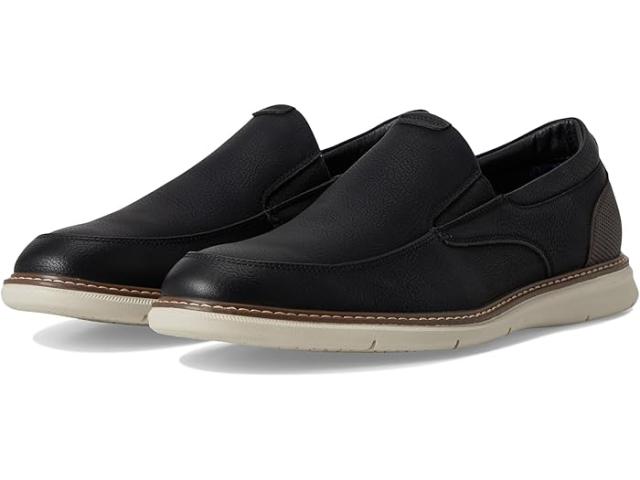 (取寄) ナン ブッシュ メンズ チェイス モカシン トゥ スリッポン ライトウェイト コンテンポラリー ローファー Nunn Bush men Chase Moccasin Toe Slip-On Lightweight Contemporary Loafer Black Multi 1