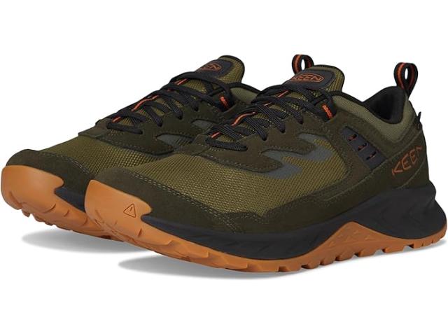 (取寄) キーン メンズ ウォータープルーフ KEEN men Hightrail Waterproof Winter Moss/Gold Flame