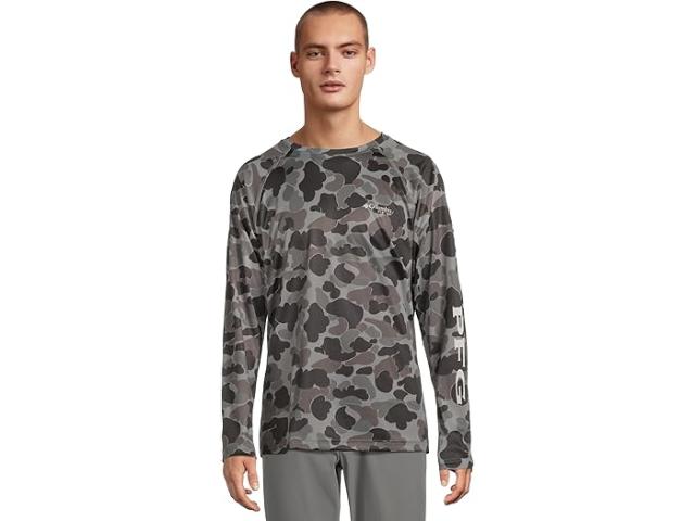 (取寄) コロンビア メンズ スーパー ターミナル タックル ロング スリーブ シャツ Columbia men Super Terminal Tackle Long Sleeve Shirt Black Deltahunter Camo