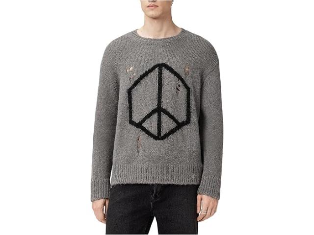 (取寄) オールセインツ メンズ メッセージ クルー AllSaints men Message Crew Gunl Grey