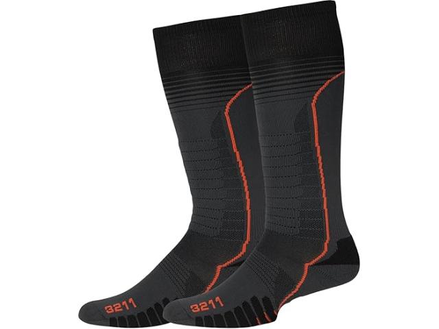 (取寄) ユーロソックス スキー シルバー シュプリーム 2-パック Eurosock Ski Silver Supreme 2-Pack Asphalt 1