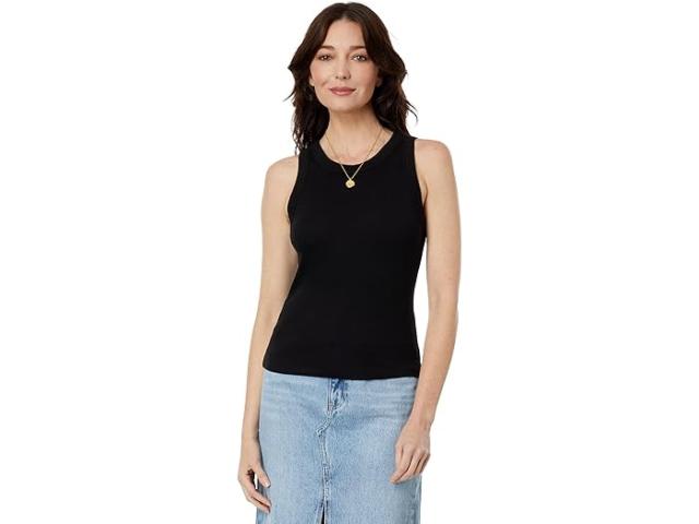 (取寄) マイケル スターズ レディース ジーナ ワイド バインディング クロップ タンク Michael Stars women Gina Wide Binding Crop Tank Black