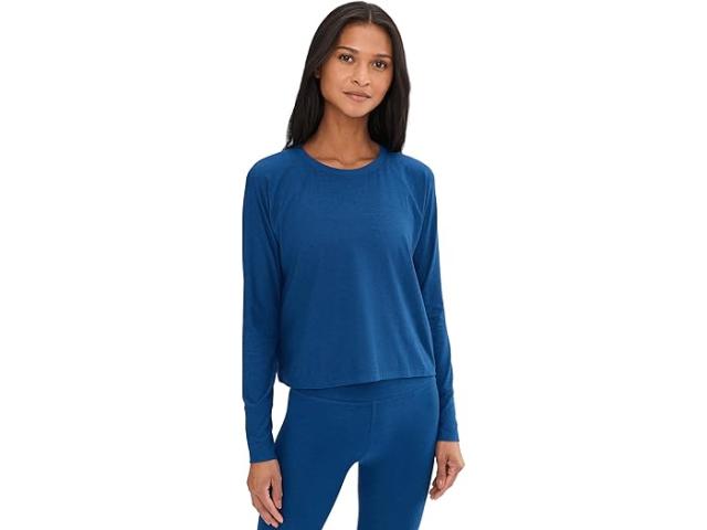 (取寄) ビヨンドヨガ レディース フェザーウェイト デイドリーマー プルオーバー Beyond Yoga women Featherweight Daydreamer Pullover Marine Blue Heather