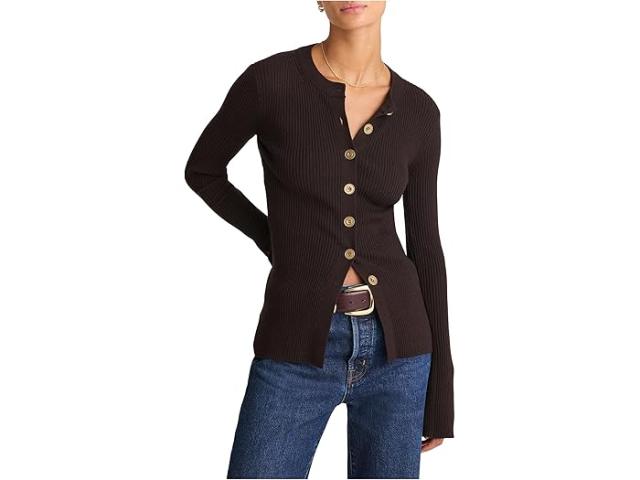 (取寄) メイドウェル レディース メリノ ストレッチ ボタン ロングライン アリア ジャック Madewell women Merino Stretch Button Longline Aria Jack Molasses