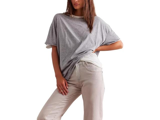 (取寄) フリーピープル レディース ニーナ ティー Free People women Nina Tee Heather Grey