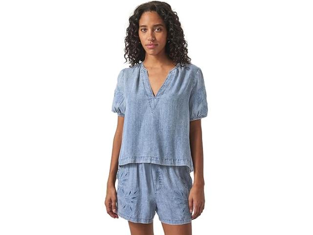 (取寄) スプレンディッド レディース ケイデン エンブロイダー ブラウザ Splendid women Cayden Embroidered Blouse Indigo