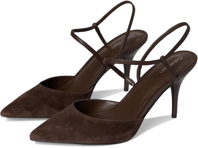 (取寄) カルバンクライン レディース    women Cordera Dark Brown Leather