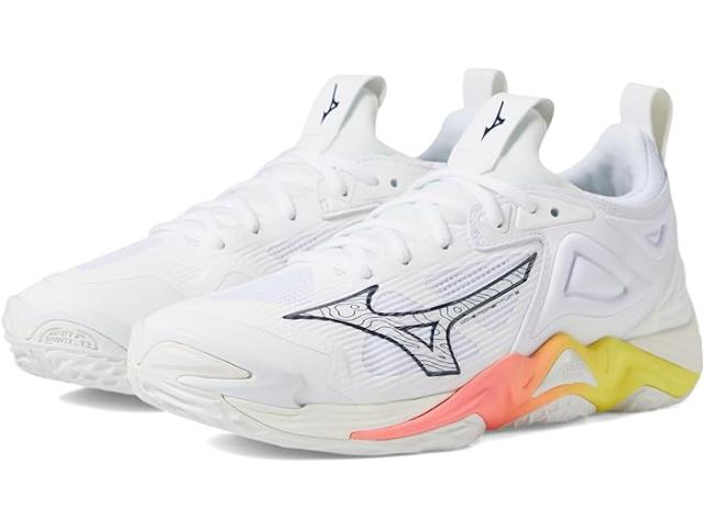 (取寄) ミズノ レディース ウェーブ モーメンタム 3 Mizuno women Mizuno Wave Momentum 3  White/High VS Pink