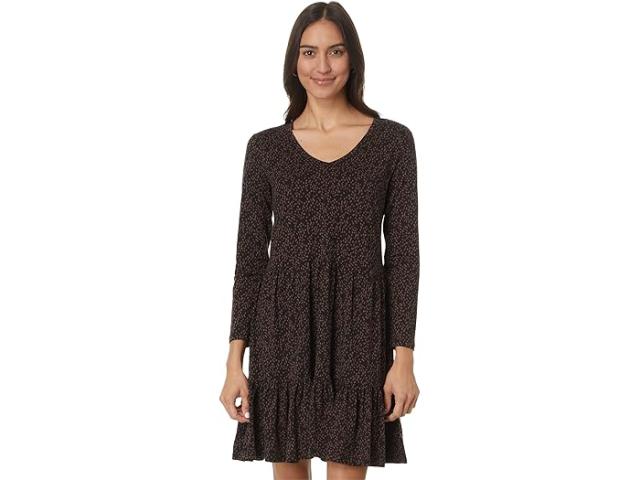 (取寄) トードアンドコー レディース マーリー ティアード ロング スリーブ ドレス Toad&Co women Toad&Co Marley Tiered Long Sleeve Dress Black Dot Print