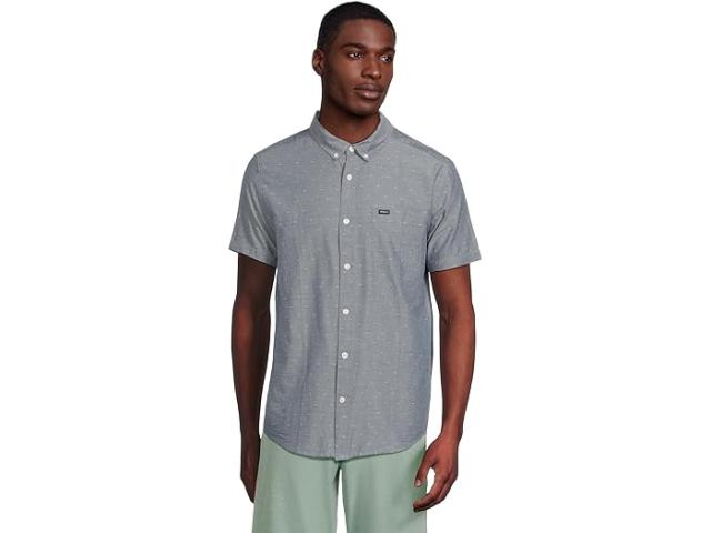 (取寄) ルーカ メンズ ザッツル ドゥ ドビー ショート スリーブ RVCA men Thatll Do Dobby Short Sleeve Dark Denim