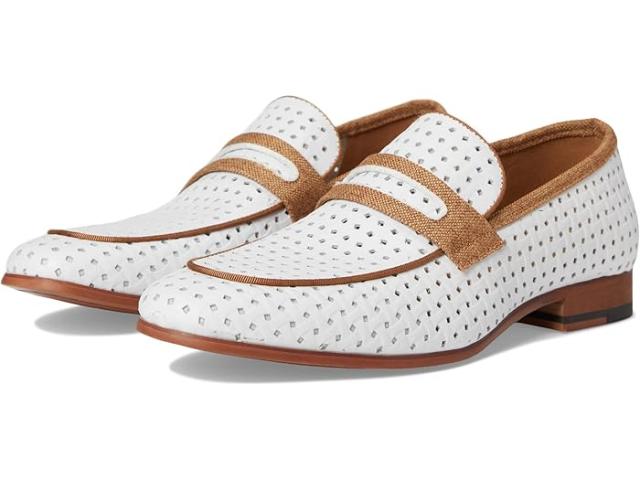 (取寄) ステイシー アダムス メンズ ウィンステッド サドル スリップ-オン Stacy Adams men Winstead Saddle Slip-On White