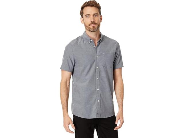 (取寄) ボルコム メンズ エバレット オックスフォード ショート スリーブ Volcom men Everett Oxford Short Sleeve Black 1