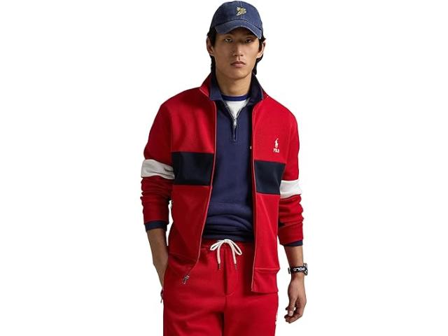 (取寄) ラルフローレン メンズ ダブル ニット トラック ジャケット Polo Ralph Lauren men Double Knit Track Jacket Red Multi