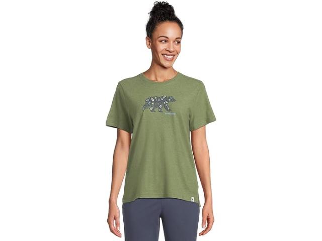 (取寄) スマートウール レディース オサ ベガ ショート スリーブ グラフィック ティー Smartwool women Osa Vega Short Sleeve Graphic Tee Fern Green