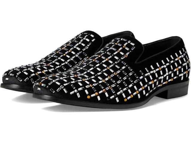 (取寄) ステイシー アダムス メンズ ラインストーン スリッポン Stacy Adams men Stallford Rhinestone Slip-On Black Multi