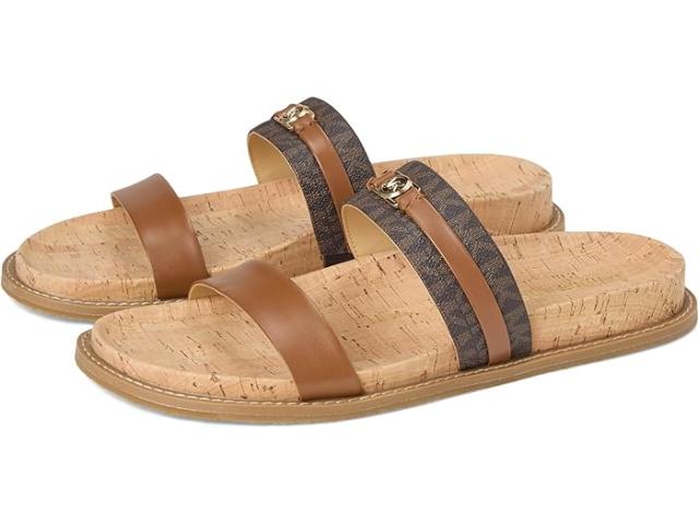 (取寄) マイケルコース レディース マンディ フラッツ サンダル MICHAEL Michael Kors women Mandy Flat Sandal Brown/Luggage