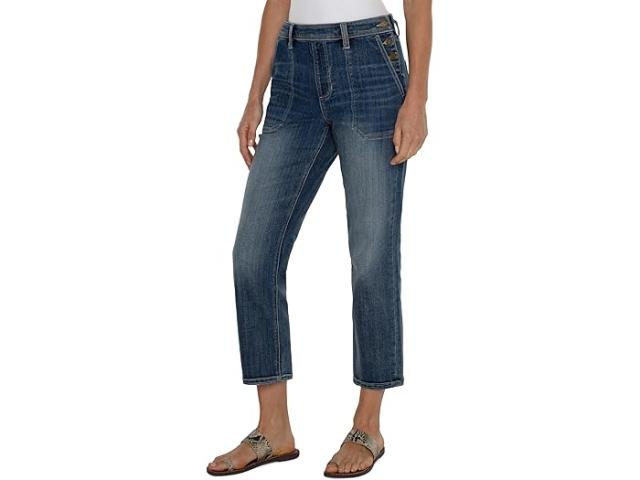 (取寄) リバプールロサンゼルス レディース イージー ミッド ライズ ユーティリティ ジーン ウィズ サイド ボタン クロージャー Liverpool Los Angeles women Easy Mid Rise Utility Jean with Side Button Closure Macbride