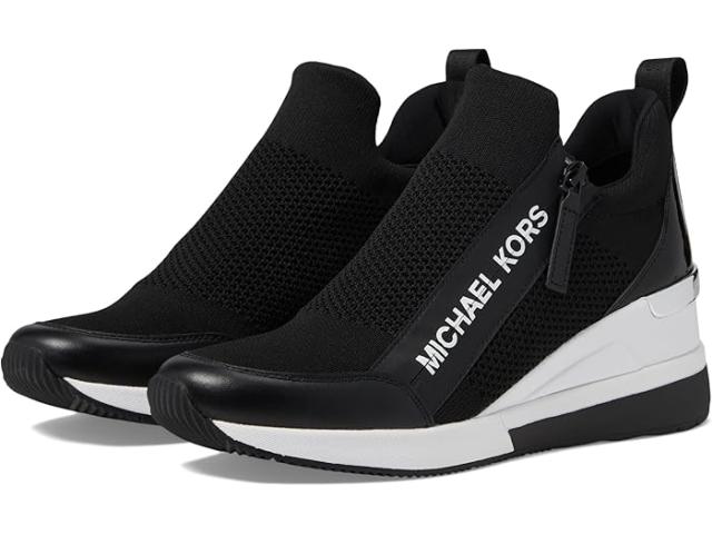 (取寄) マイケルコース レディース ウィリス ウェッジ トレーナー MICHAEL Michael Kors women MICHAEL Michael Kors Willis Wedge Trainer Black