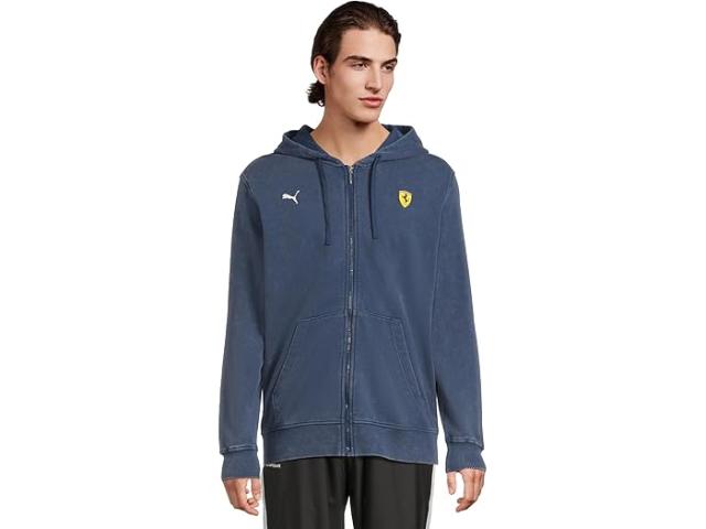 (取寄) プーマ メンズ スクーデリア フェラーリ スポーツウェア フーデット スウェット ジャケット PUMA men Scuderia Ferrari Sportswear Hooded Sweat Jacket Persian Blue