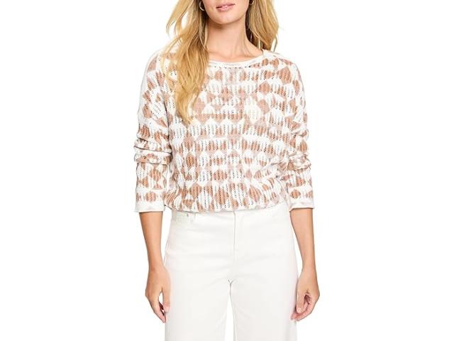 (取寄) ニックゾー レディース テクスチャー ダイヤモンド セーター NIC+ZOE women Textured Diamond Sweater Neutral Multi