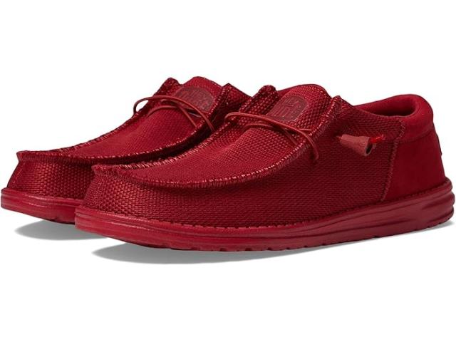 (取寄) ヘイ デュード ウォーリー ファンク モノ スリッポン カジュアル シューズ Hey Dude Hey Dude Wally Funk Mono Slip-On Casual Shoes Red