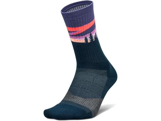 (取寄) フィーチャーズ トレイル マックス クッション ミニ クルー Feetures Trail Max Cushion Mini Crew Purple Aurora