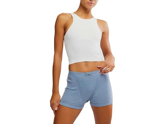 (取寄) フリーピープル レディース ウィー ザ フリー ボクサー ブリーフ Free People women We The Free Boxer Briefs Denim Heather