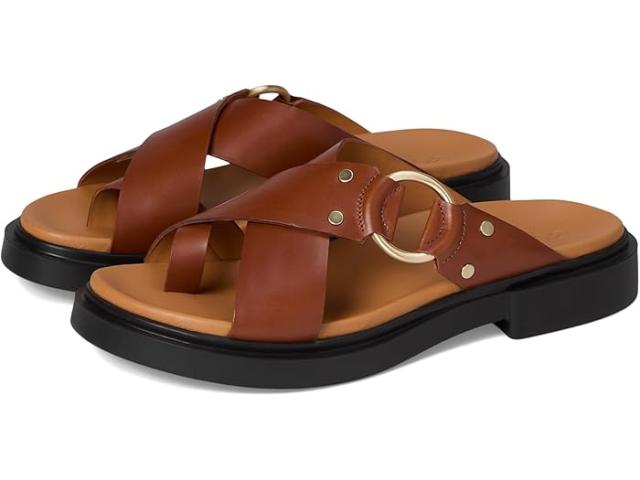 (取寄) エコー レディース ソウル トゥ ポスト リング オーナメント スライド サンダル ECCO women Seoul Toe Post Ring Ornament Slide Sandals Amber