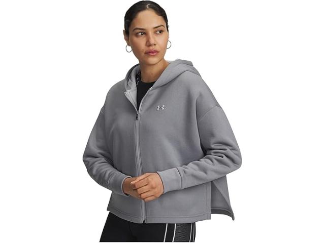 (取寄) アンダーアーマー レディース アーマー フリース フル ジップ Under Armour women Armour Fleece Full Zip Mod Gray Full Heather/Mod Gray