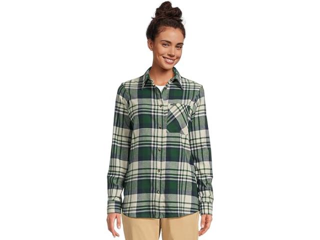 (取寄) コロンビア レディース キャリコ ベイスン フランネル ロング スリーブ シャツ Columbia women Calico Basin Flannel Long Sleeve Shirt Rain Forest Multiplaid