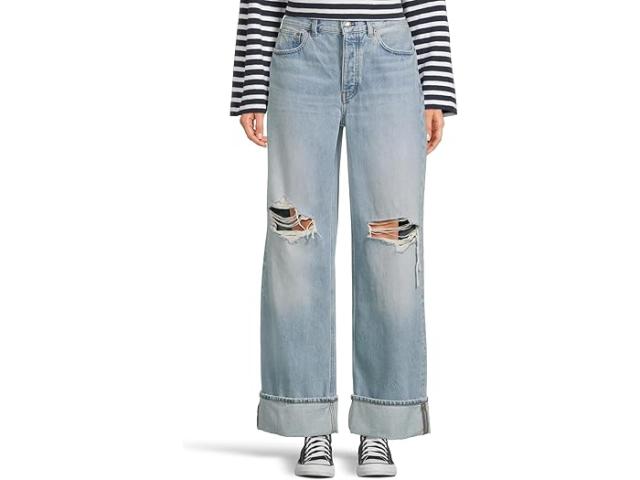 (取寄) メイドウェル レディース ロウ スラング バギィ ウィズ リップス イン ウォッシュ Madewell women Low Slung Baggy With Rips In Hallstead Wash Hallstead Wash