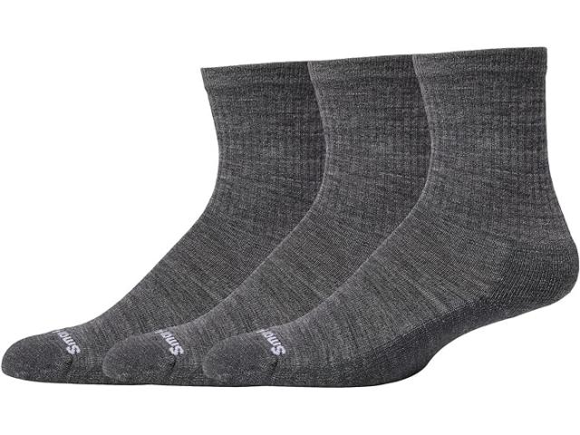 (取寄) スマートウール メンズ エブリデイ ソリッド リブ クルー 3-パック Smartwool men Smartwool Everyday Solid Rib Crew 3-Pack Medium Gray