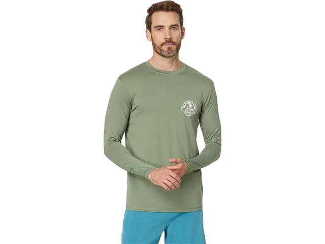 (取寄) クイックシルバー メンズ エブリデイ サーフ ティー ロング スリーブ ラッシュガード サーフ ティー Quiksilver men Everyday Surf Tee Long Sleeve Rashguard Surf Tee Sea Spray