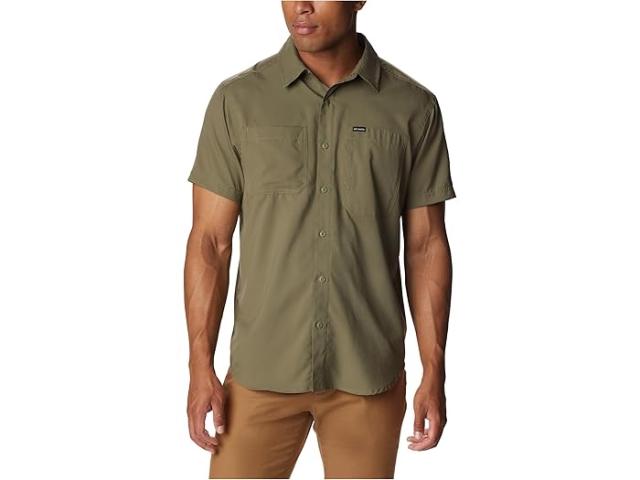 (取寄) コロンビア メンズ シルバー リッジ ユーティリティ ライト ショート スリーブ Columbia men Columbia Silver Ridge Utility Lite Short Sleeve Stone Green
