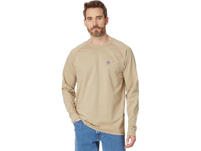 (取寄) カーハート メンズ フレームレジスタント (FR) フォース ロング スリーブ T-シャツ Carhartt men Flame-Resistant (FR) Force Long Sleeve T-Shirt Khaki