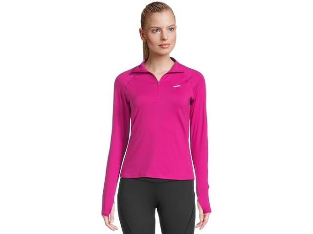 (取寄) ブルックス レディース ダッシュ 1/2 ジップ 3.0 Brooks women Dash 1/2 Zip 3.0 Magenta