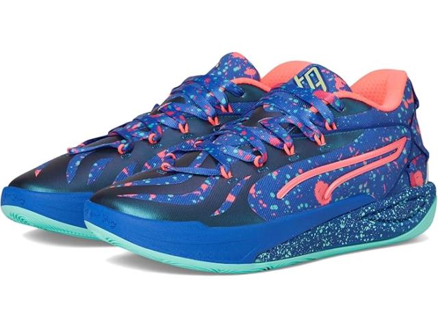 (取寄) プーマ レディース ステューイ バスケットボール シューズ PUMA women Stewie Basketball Shoes Vivid Blue/Electric Peppermint