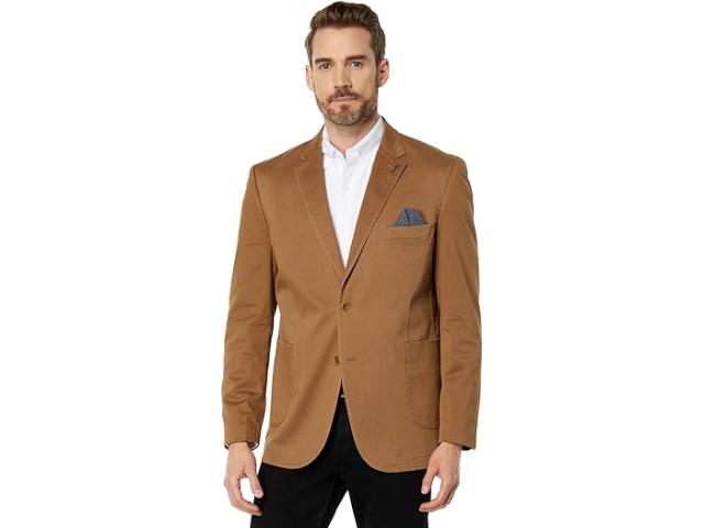 (取寄) ジョンストン&マーフィー メンズ ウォッシュド コットン ブレーザー Johnston & Murphy men Johnston & Murphy Washed Cotton Blazer Brown