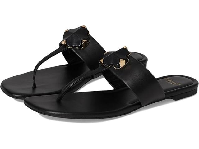 (取寄) ケイトスペード レディース スペード フラワー トング サンダル Kate Spade New York women Spade Flower Thong Sandal Black