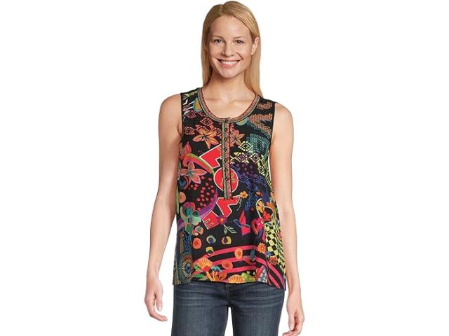 (取寄) ジョニー ワズ レディース ザ ジャニー フェーバリット ヘンリー スイング タンク- ジェニー Johnny Was women The Janie Favorite Henley Swing Tank- Jenny Jenny Scarf