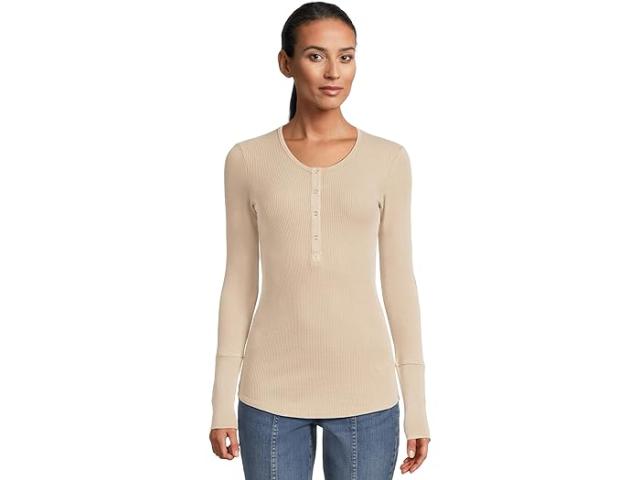 (取寄) スプレンディッド レディース サーマル フォーエバー ヘンリー Splendid women Thermal Forever Henley Light Camel