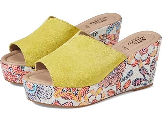 (取寄) スプリング ステップ レディース レイラニ Spring Step women Spring Step Laylani Yellow Suede