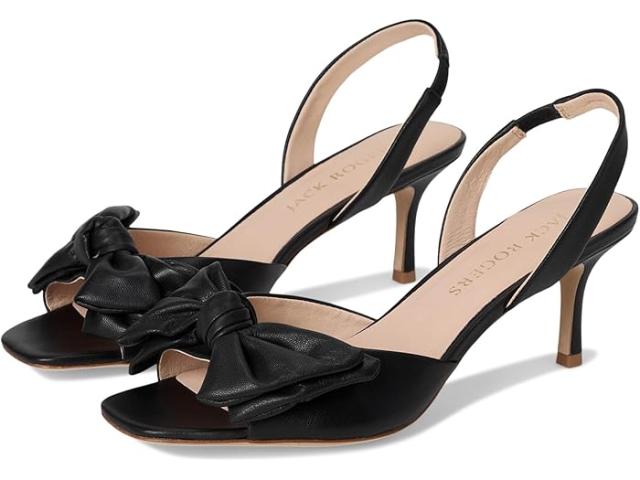 (取寄) ジャック ロジャース レディース エロイーズ ボウ スリングバック Jack Rogers women Eloise Bow Slingback Black