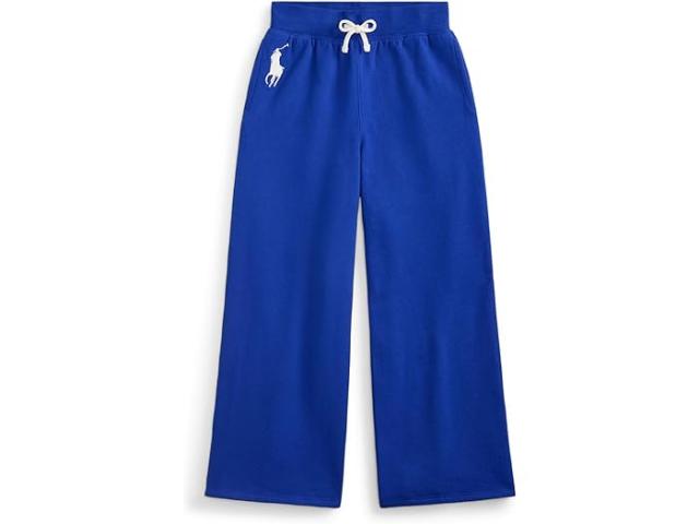 (取寄) ラルフローレン キッズ レディース ビッグ ポニー フリース ワイド-レッグ スウェットパンツ (ビッグ キッド) Polo Ralph Lauren Kids women Big Pony Fleece Wide-leg Sweatpants (big Kid) New Sapphire