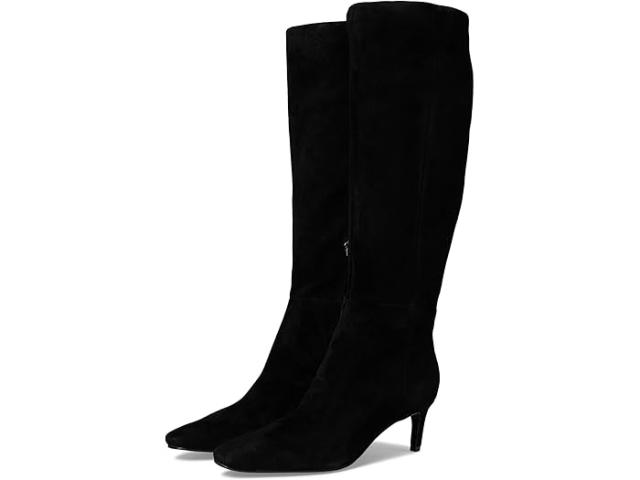 (取寄) ナインウエスト レディース キャディー ワイド カーフ Nine West women Caddy Wide Calf Black Suede