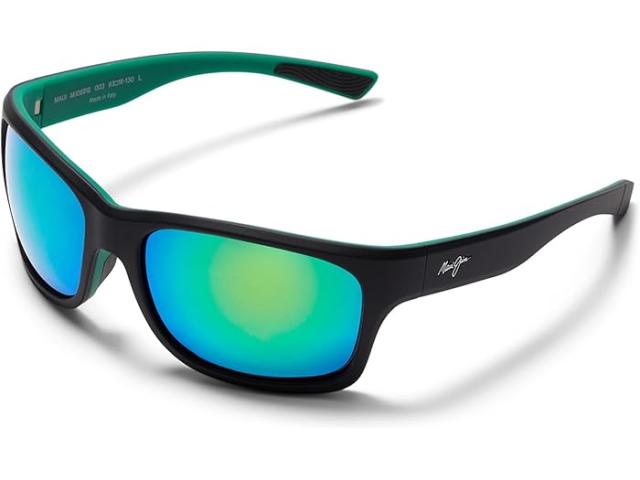 (取寄) マウイ ジム メンズ アノ ヌイ Maui Jim men Ano Nui Matte Black W/Green Interior/Mauigreen Polarized