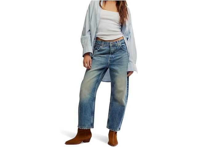 (取寄) フリーピープル レディース ウィー ザ フリー ディープ トランス ドロップド ボーイフレンズ ジーンズ Free People women We The Free Deep Trance Dropped Boyfriend Jeans From Beyond