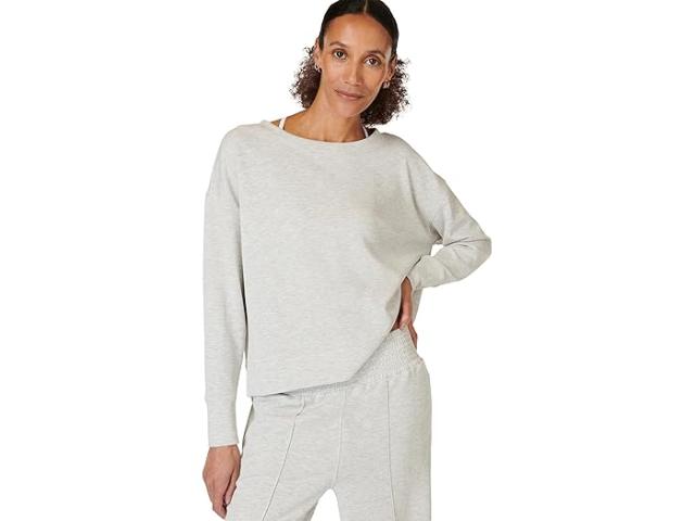 (取寄) スウェッティ ベティ レディース サンド ウォッシュ プルオーバー Sweaty Betty women Sand Wash Cloudweight Pullover Ice Grey Marl