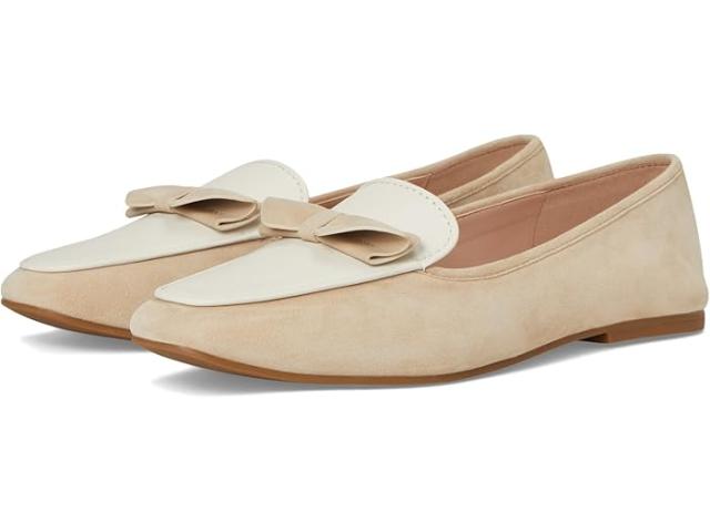 (取寄) コールハーン レディース ペイソン ソフト ボウ ローファーズ Cole Haan women Payson Soft Bow Loafers Light Sesame Suede/Ivory Leather